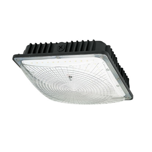 TCP Lighting 45W LED Canopy Light, 150W MH Retrofit, 5350 lm, 120V-277V ...