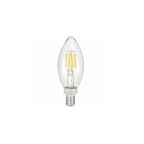 TCP Lighting 4W LED B10 Bulb Bulb, E12, 300 lm, 120V, 3000K, Clear (TCP ...