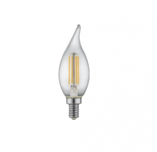 TCP Lighting 3W LED F11 Bulb, Dimmable, E12, 225 lm, 120V, 2200K, Clear ...
