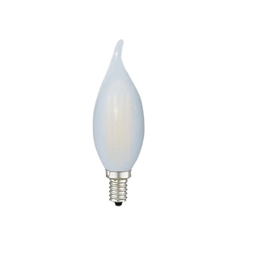 TCP Lighting 4W LED F11 Filament Bulb, Flame Tip, Dimmable, E12, 350 lm ...