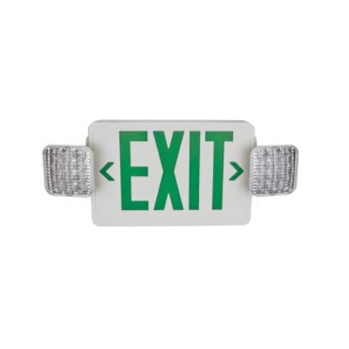 TCP Lighting LED Emergency Exit Sign Combo w/ Remote Capability, 120V ...