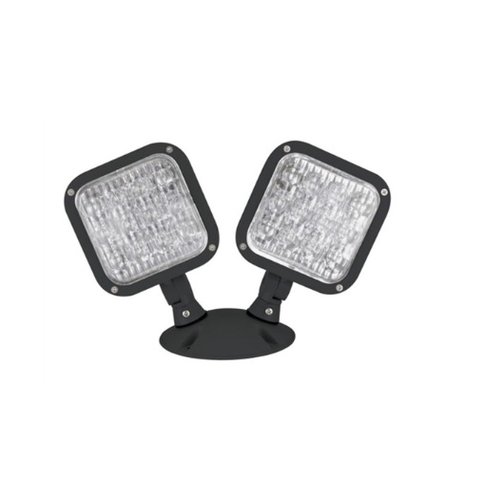 TCP Lighting 1W LED Emergency Light Double Head Remote, Black (TCP ...