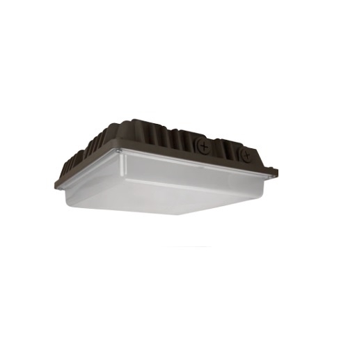 TCP Lighting 57W LED Canopy Light w/ Photocell, 6300 lm, 5000K, 120V ...