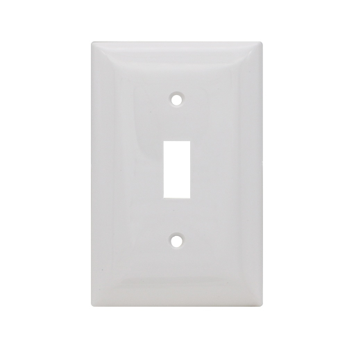 Tollea 1-Gang Toggle Switch Wall Plate, Standard Size, White (Tollea ...