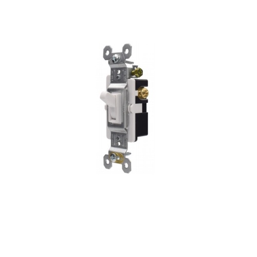 USI 15 Amp Toggle Switch, Single Pole, 125V, White (USI S6151WH ...