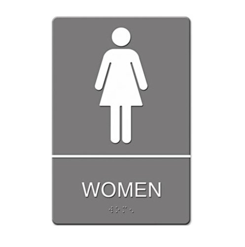 US Stamp & Sign Gray/White "Women" ADA Sign 6X9 (US Stamp & Sign 4816 ...