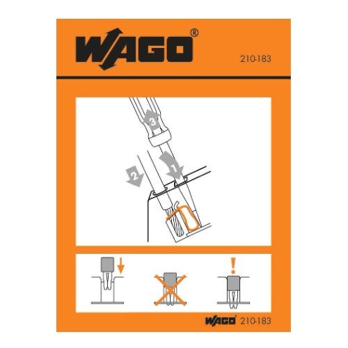Wago Operating Instruction Stickers, Front-Entry, 280,281,780 & 784 ...