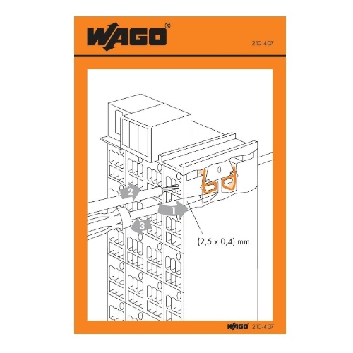 Wago Operating Instruction Stickers, Matrix Patchboards, 726 Series ...