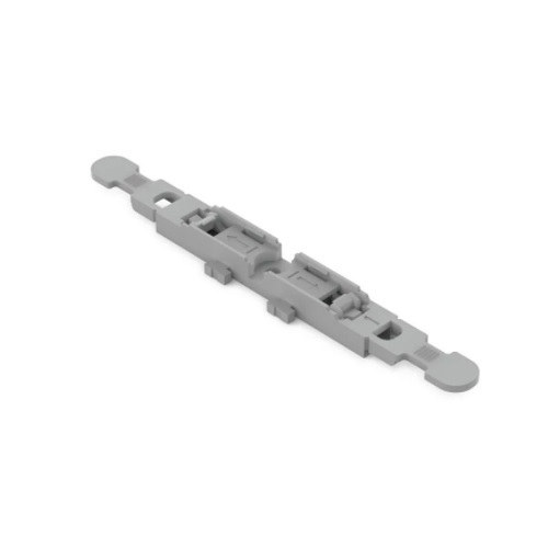 Wago Mounting Carrier w/ Strain Relief, Screw Mounting, 2-Way, Gray (Wago 221-2512 ...