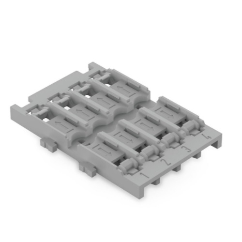 Wago Mounting Carrier, Snap-in Mounting 4-Way, Gray (Wago 221-2534 ...