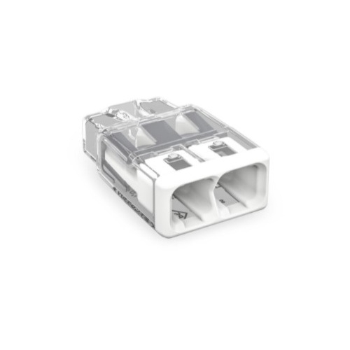 Wago Compact Splicing Connector, 2-Conductor, AWG, White, 10 Pack (Wago ...